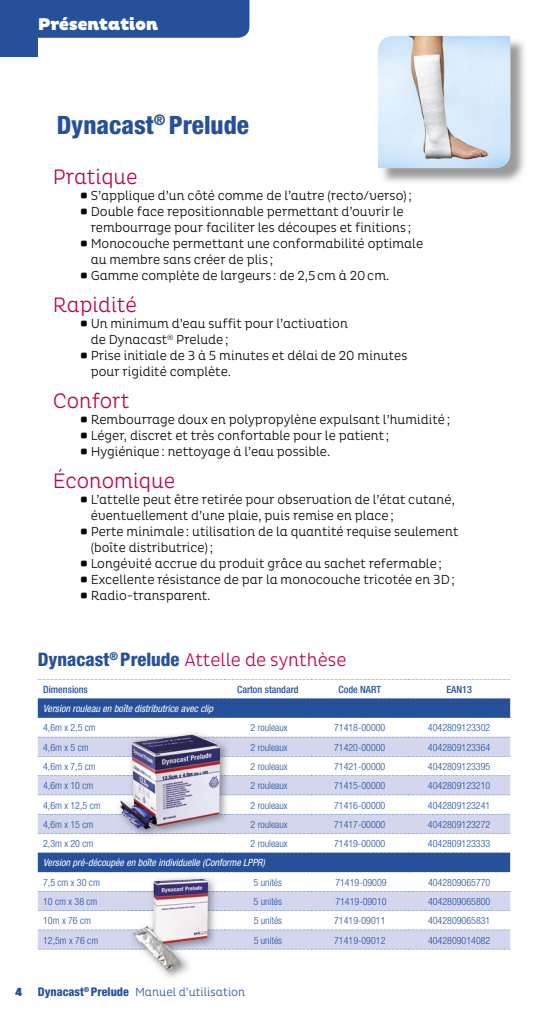 Dynacast Prelude fiche technique